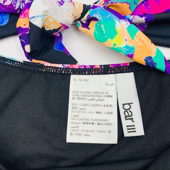 Bar III | Swim | Bar Lll Keyhole Tech Floral One Piece Swimsuit | Poshmark